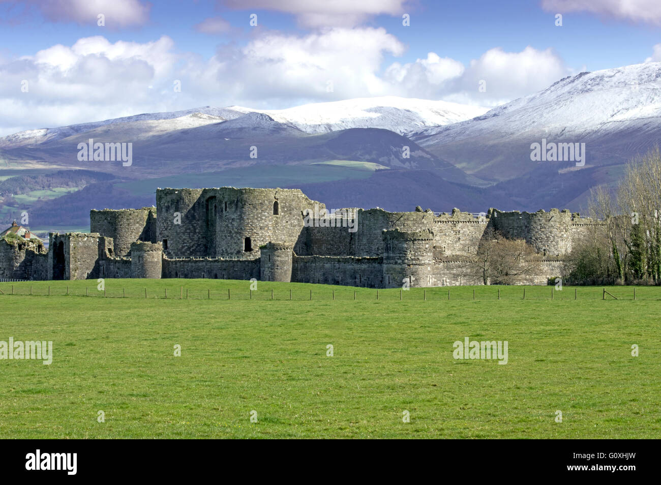 Beaumaris Castle built by Edward 1st in 1295 to control the Welsh who ...