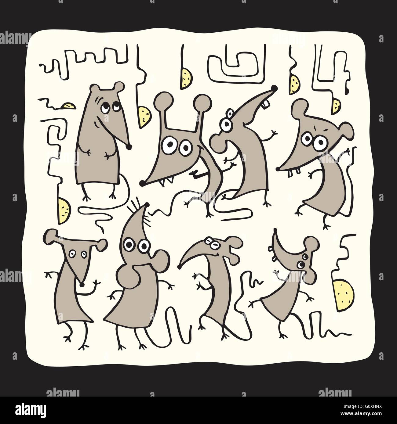 Funny Rat, seamless pattern Stock Vector Image & Art - Alamy