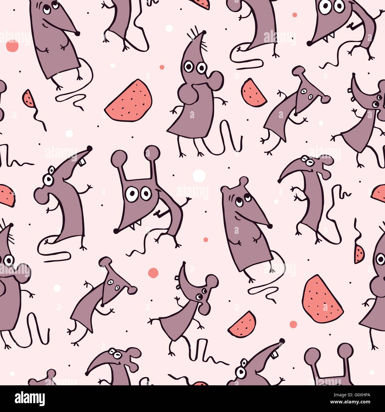 Rat seamless pattern Stock Vector Images - Alamy