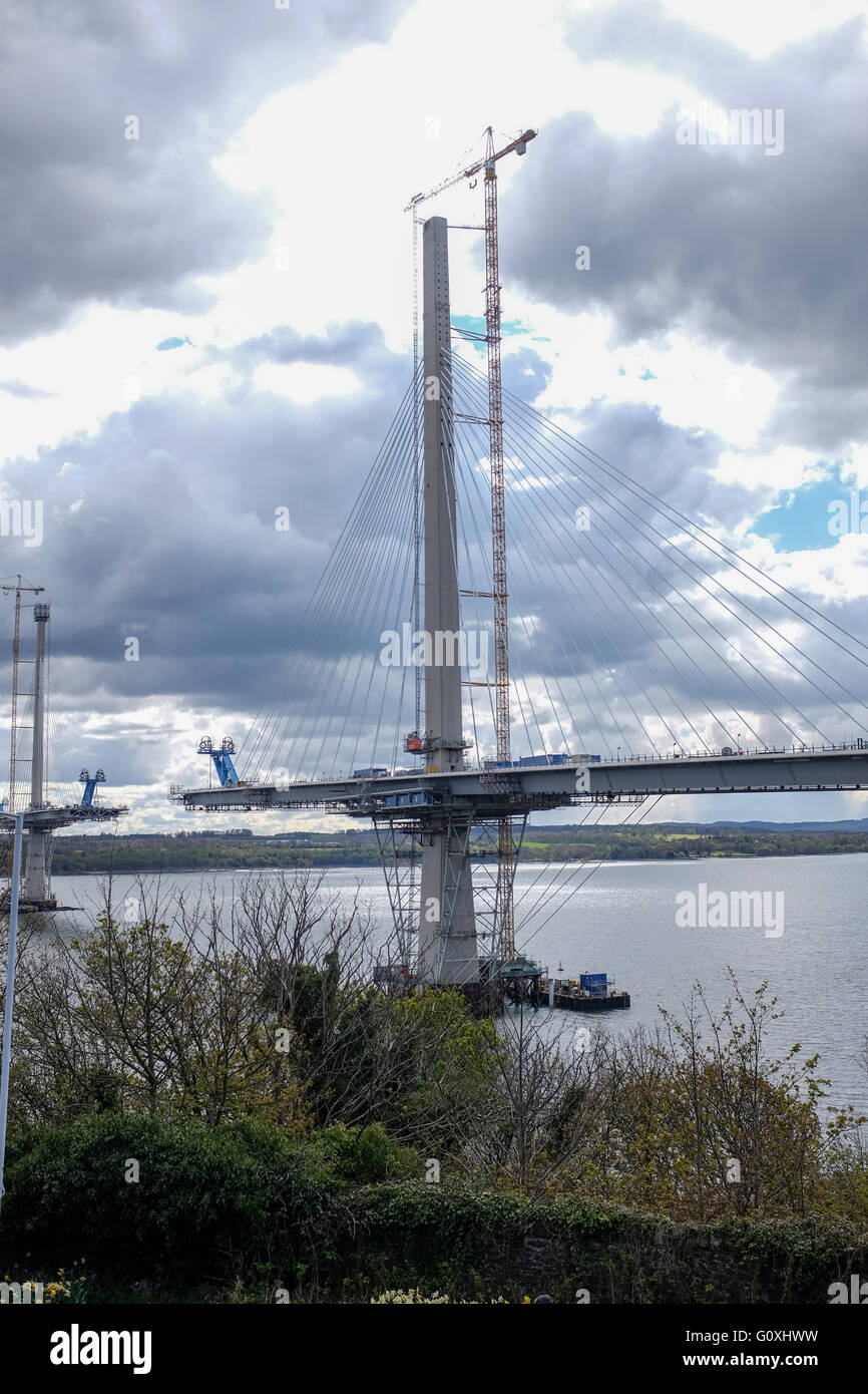 The new Forth Bridge, Queensferry Crossing under construction Stock ...