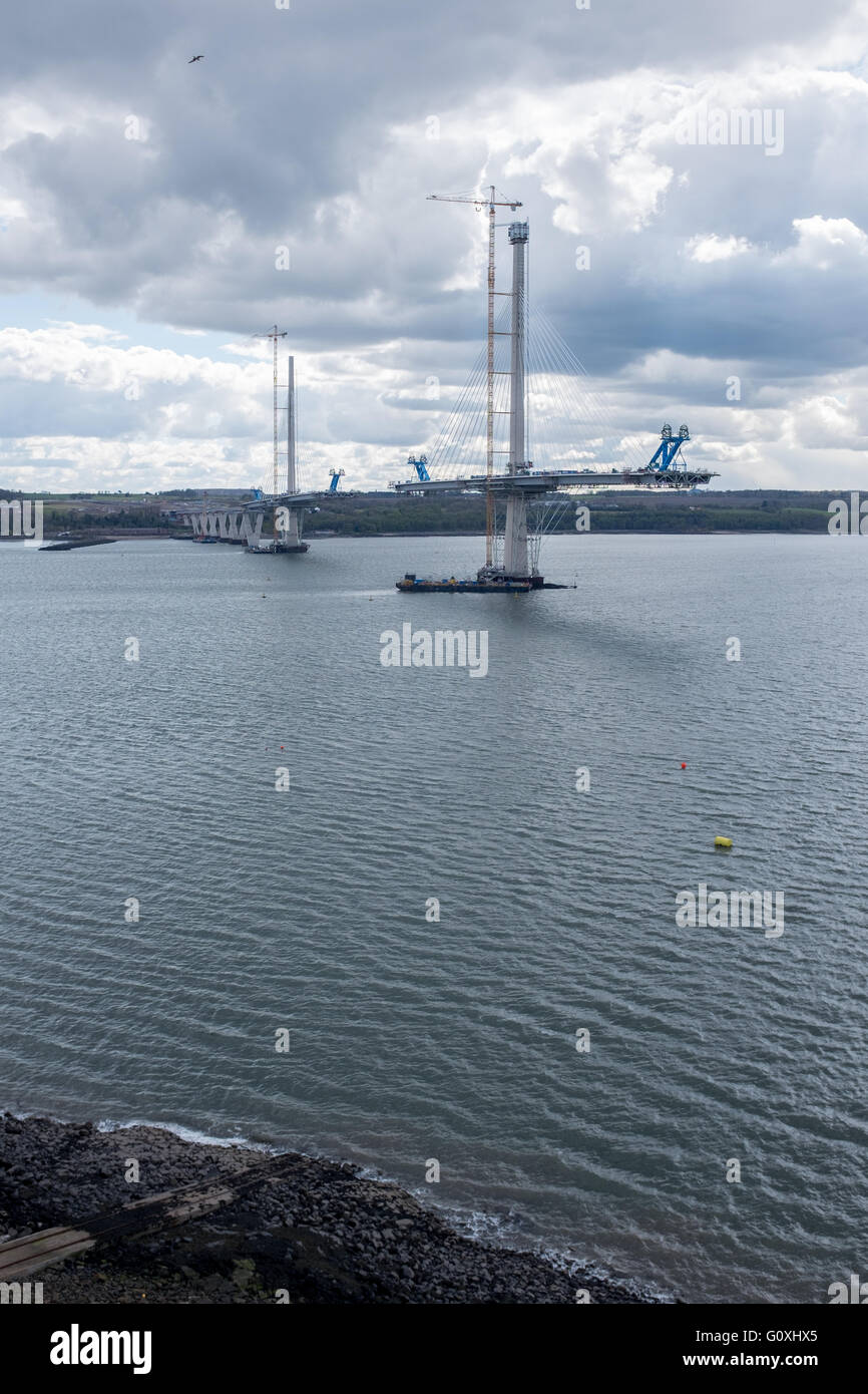 The new Forth Bridge, Queensferry Crossing under construction Stock ...