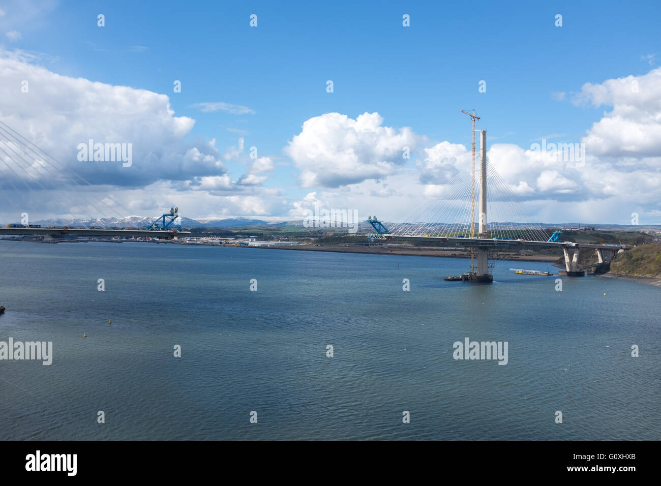 The new Forth Bridge, Queensferry Crossing under construction Stock ...