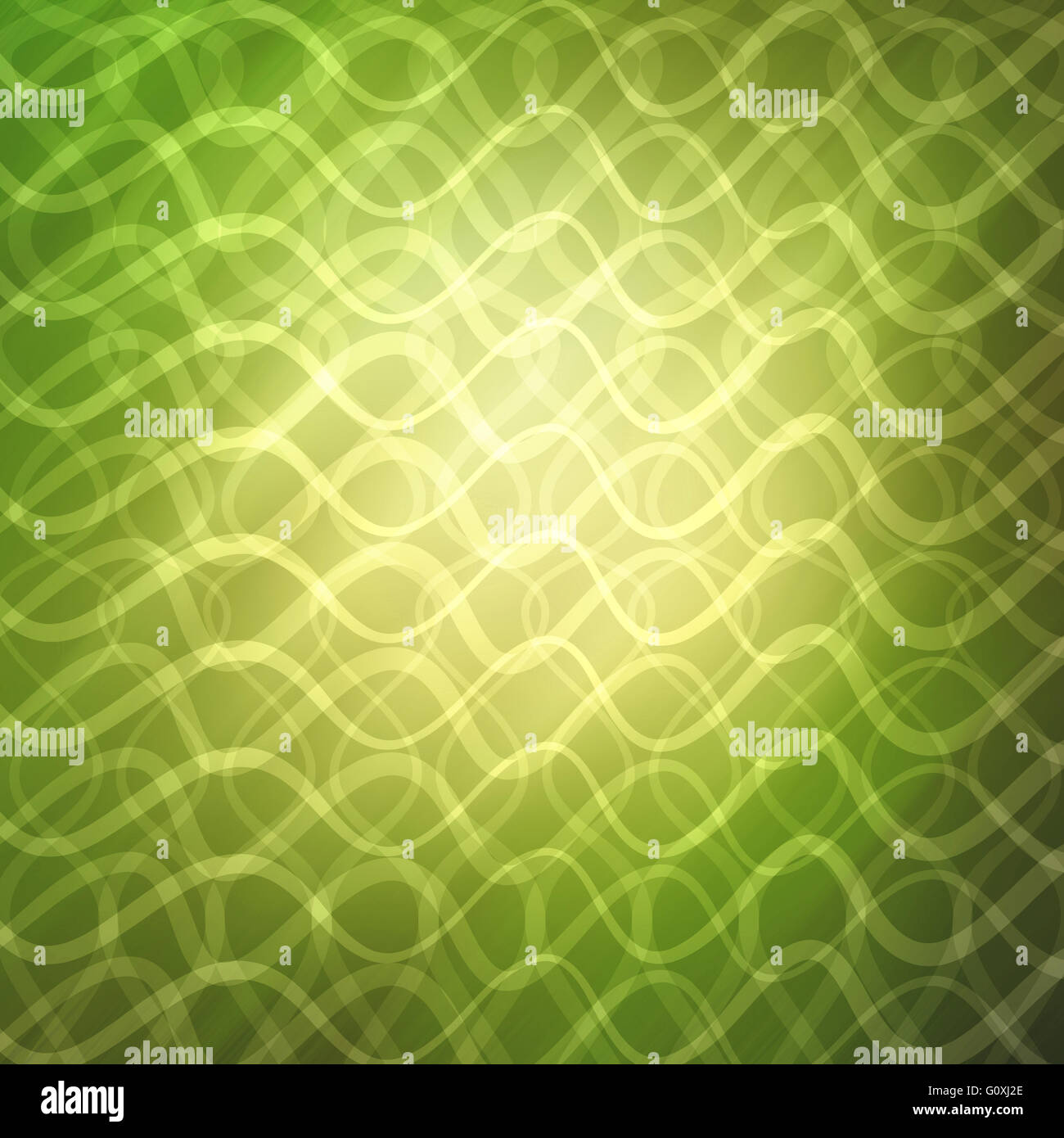 green background with gold waves Stock Photo - Alamy