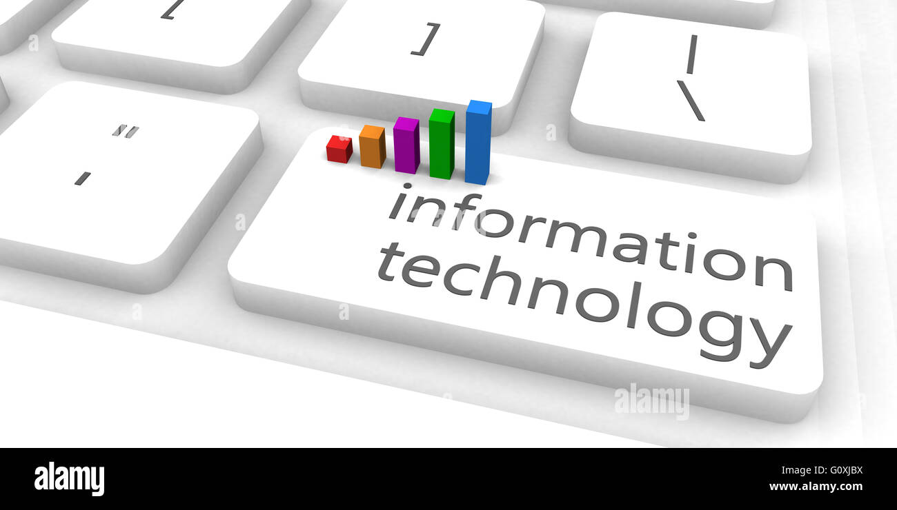 Information Technology as a Fast and Easy Website Concept Stock Photo ...