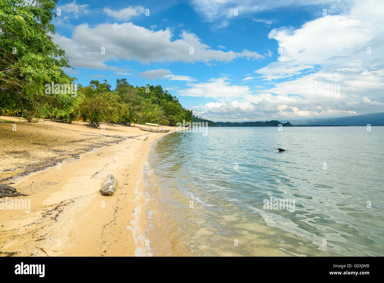 Siuri Beach at Poso lake. Central Sulawesi. Indonesia Stock Photo - Alamy