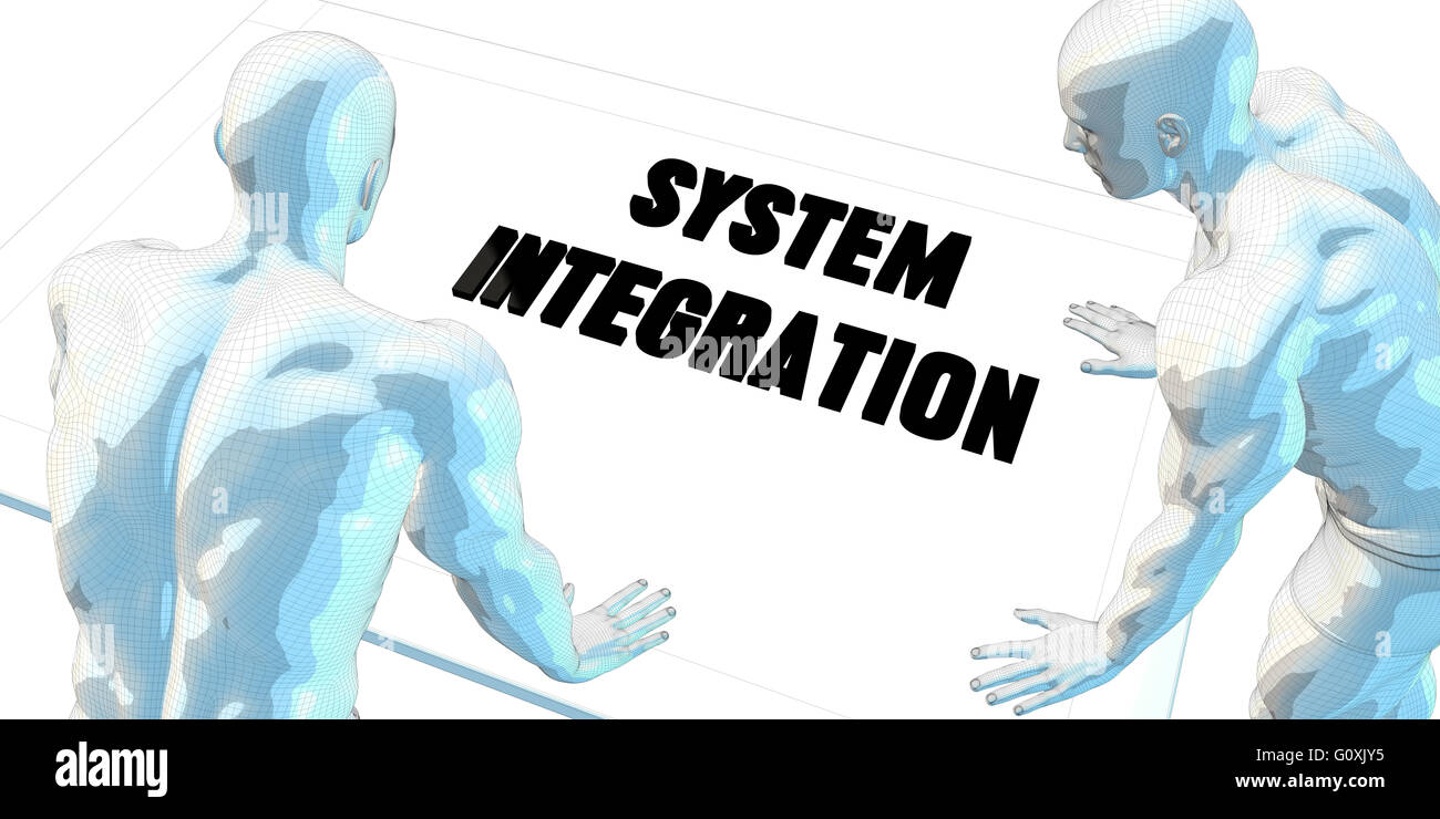 System Integration Discussion and Business Meeting Concept Art Stock ...