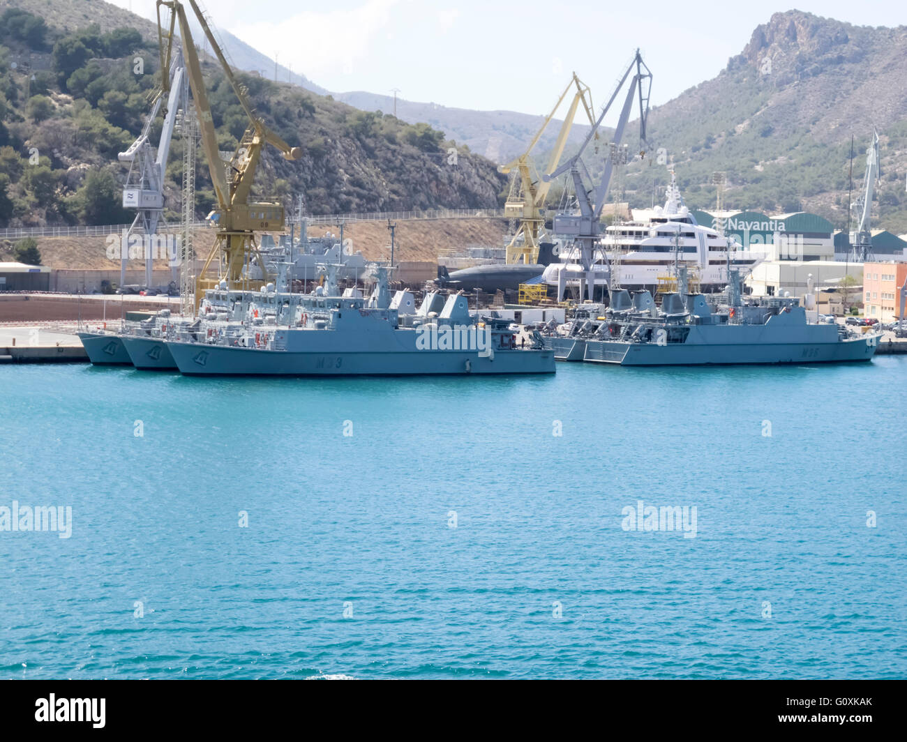 Spanish naval vessels Stock Photo - Alamy