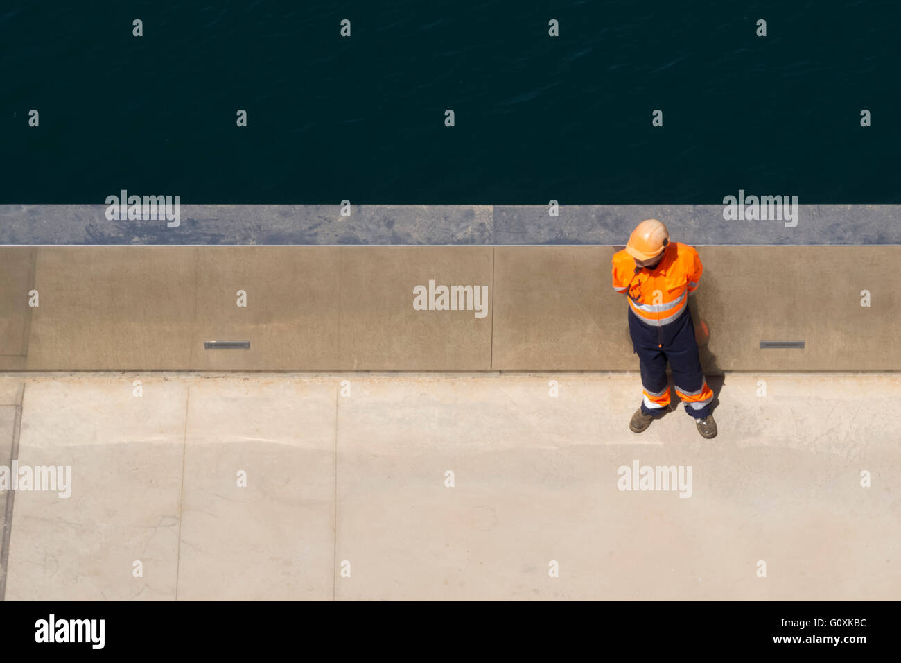 Dock worker hard hat hi-res stock photography and images - Alamy