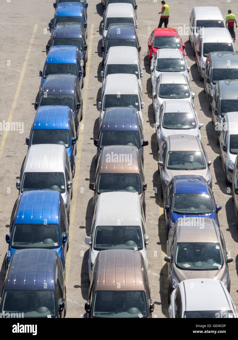 New cars on dockside hi-res stock photography and images - Alamy