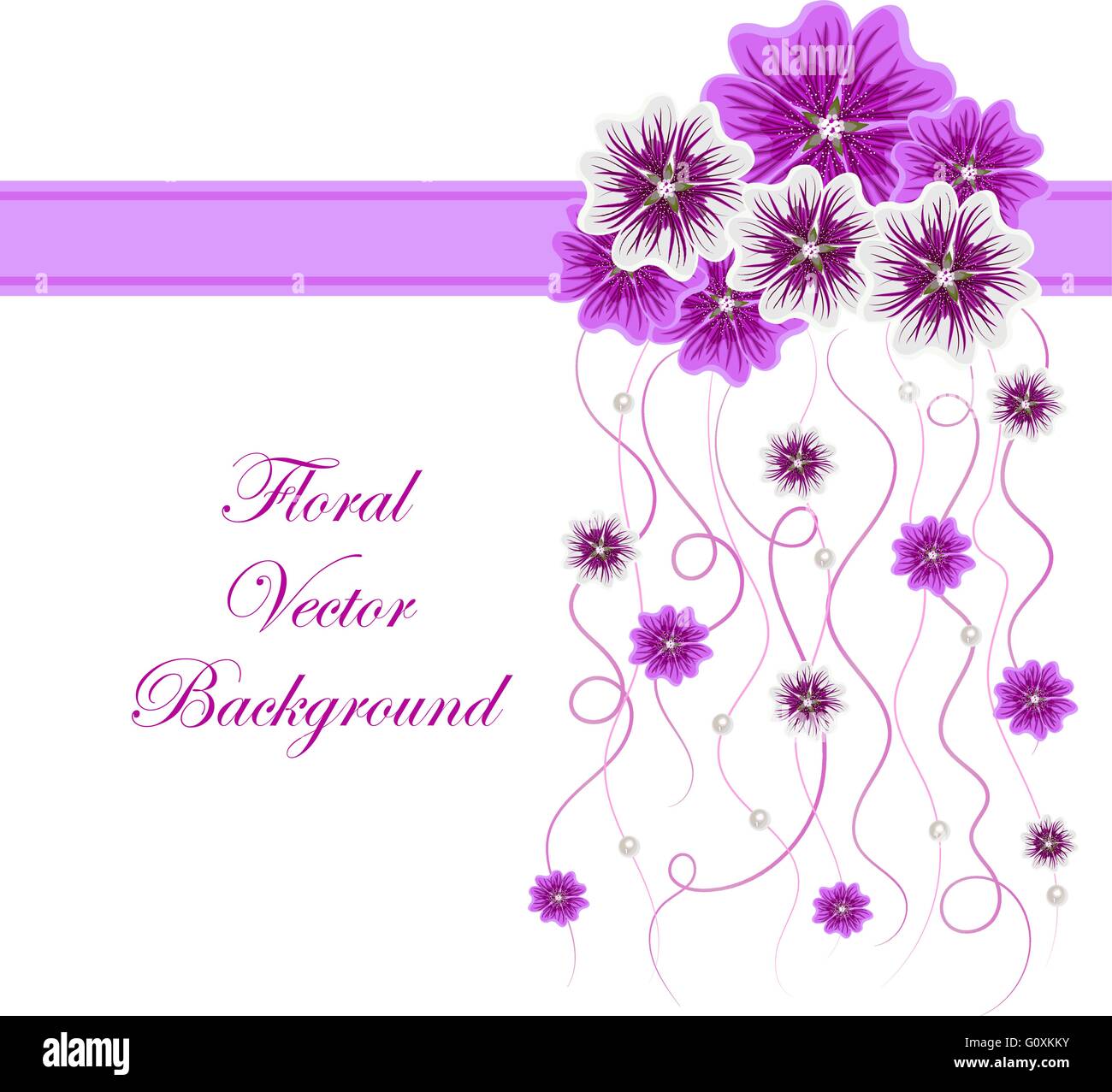 Floral vector background Stock Vector Image & Art - Alamy