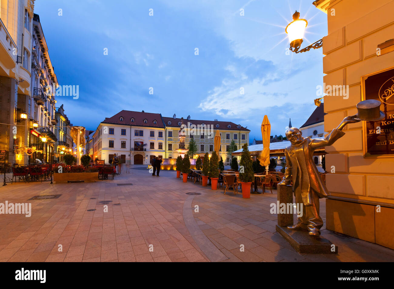 Bratislava main square restaurant hi-res stock photography and images ...