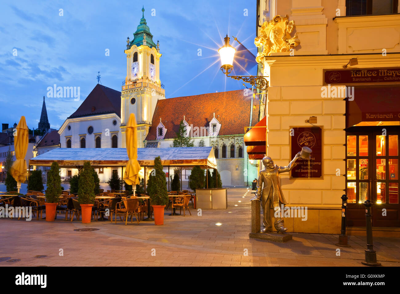 Bratislava main square restaurant hi-res stock photography and images ...