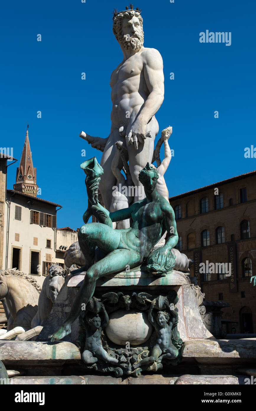 Fountain of Neptune in Florence, Italy Stock Photo - Alamy