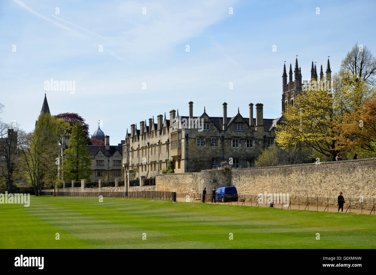Merton College, part of Oxford University in Oxford, England Stock ...