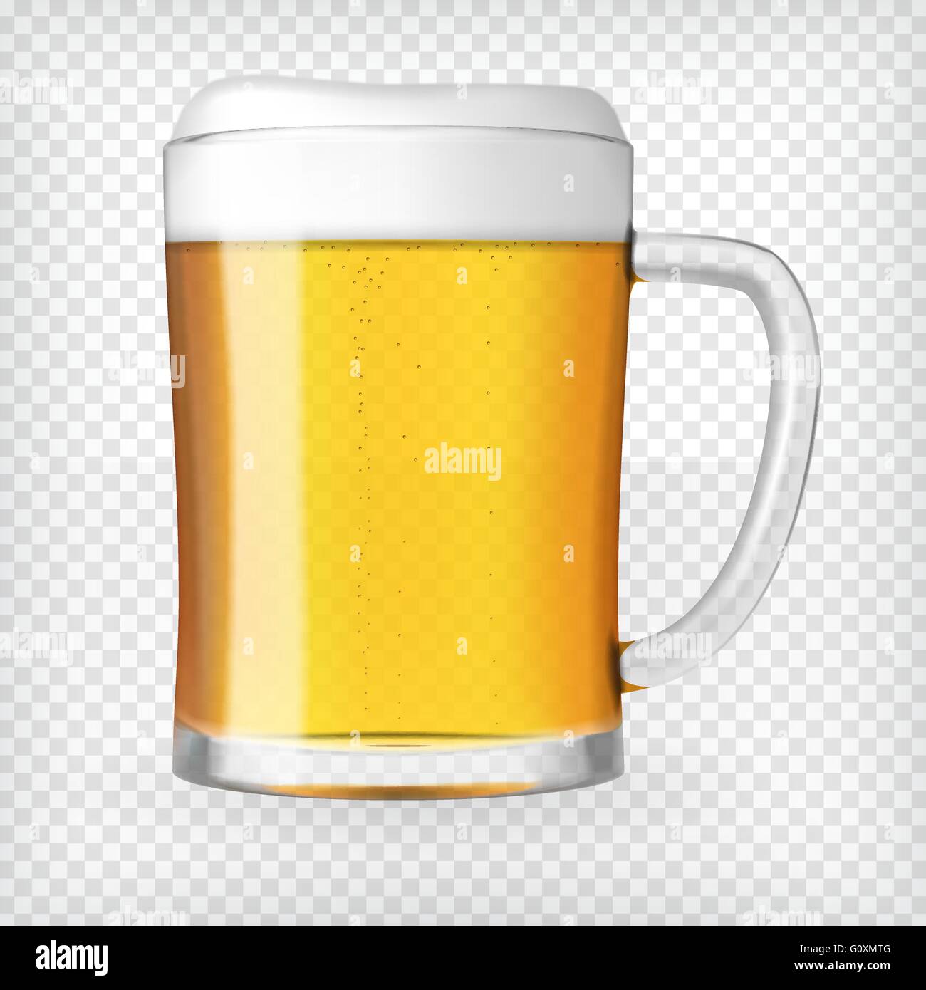 Realistic Mug with Beer Stock Vector Image & Art - Alamy