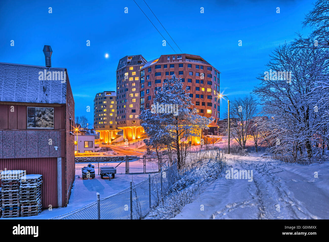 Residential high-rise buildings, accommodation with modern and ...