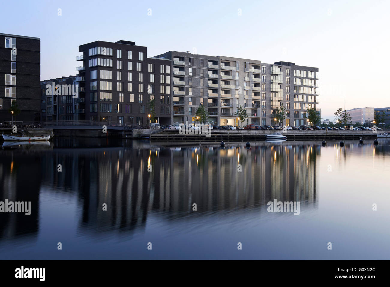 Sluseholmen, an artificial peninsula in the South Harbour of Copenhagen ...