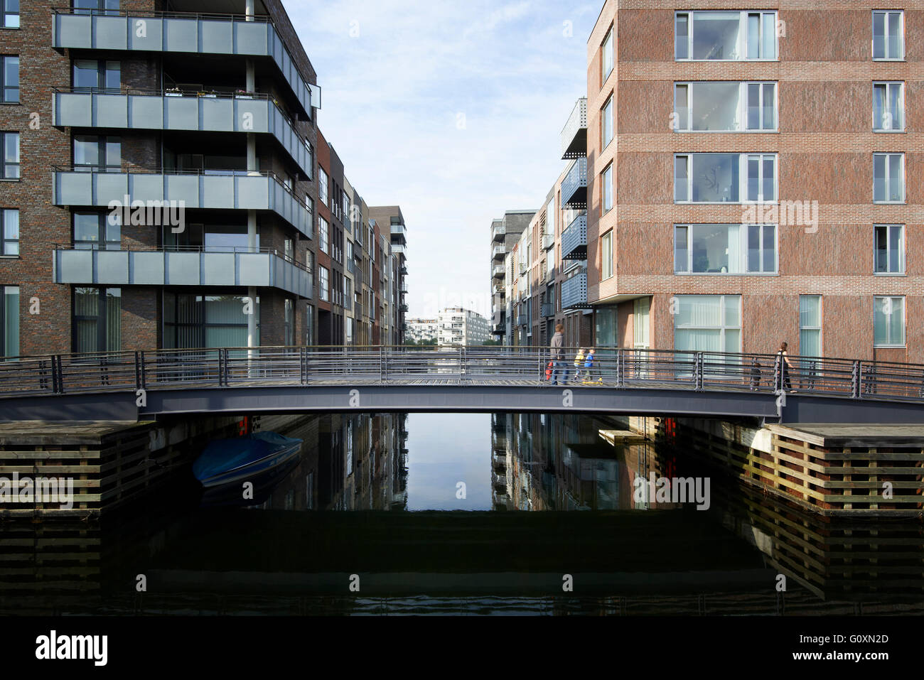 Sluseholmen, an artificial peninsula in the South Harbour of Copenhagen ...