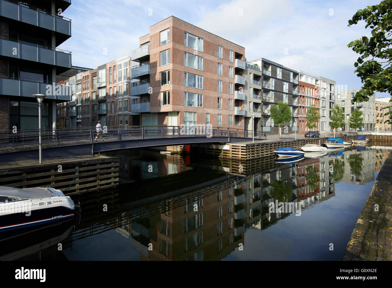 Sluseholmen, an artificial peninsula in the South Harbour of Copenhagen ...