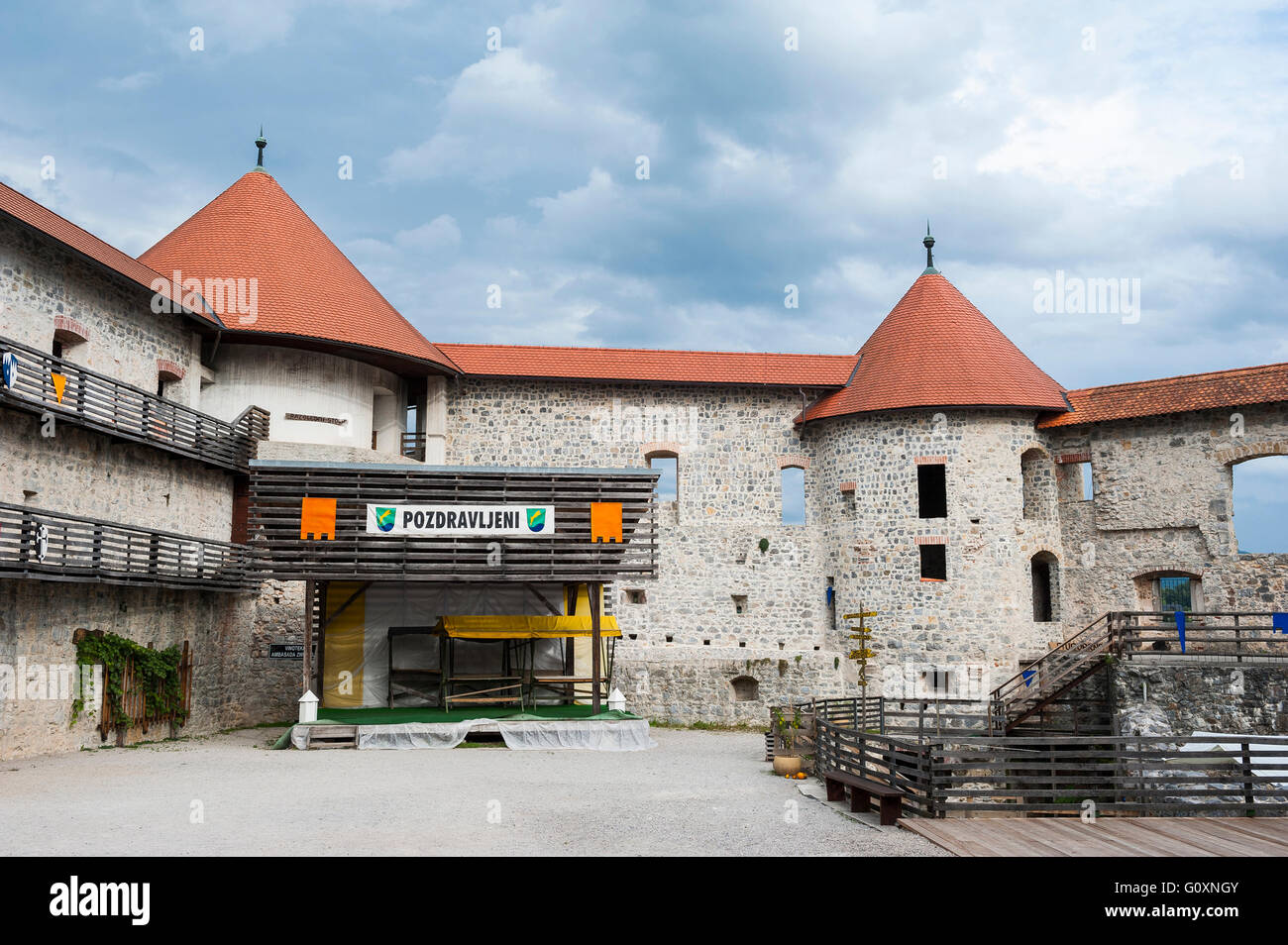 Žužemberk Castle, Dinaric Alps, Lower Carniola, Southeast Slovenia ...
