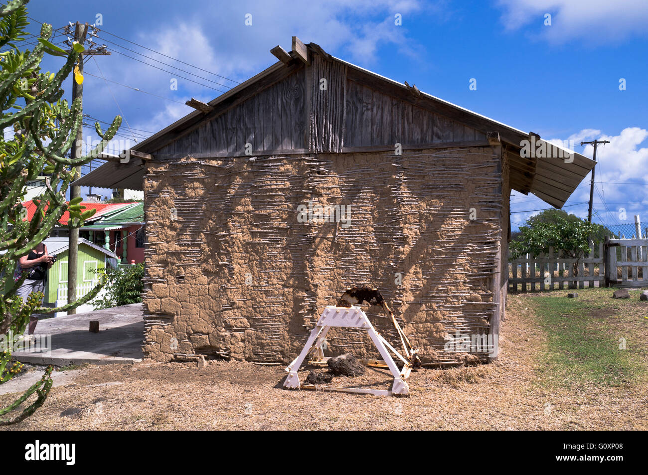 dh Mayreau island ST VINCENT CARIBBEAN Wattle and daub house Saint ...