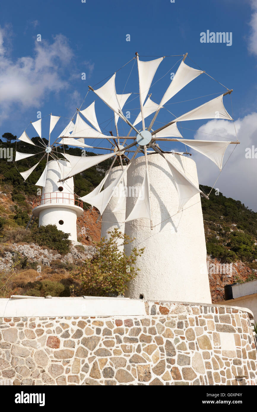 Lasithi plateau crete windmills hi-res stock photography and images - Alamy