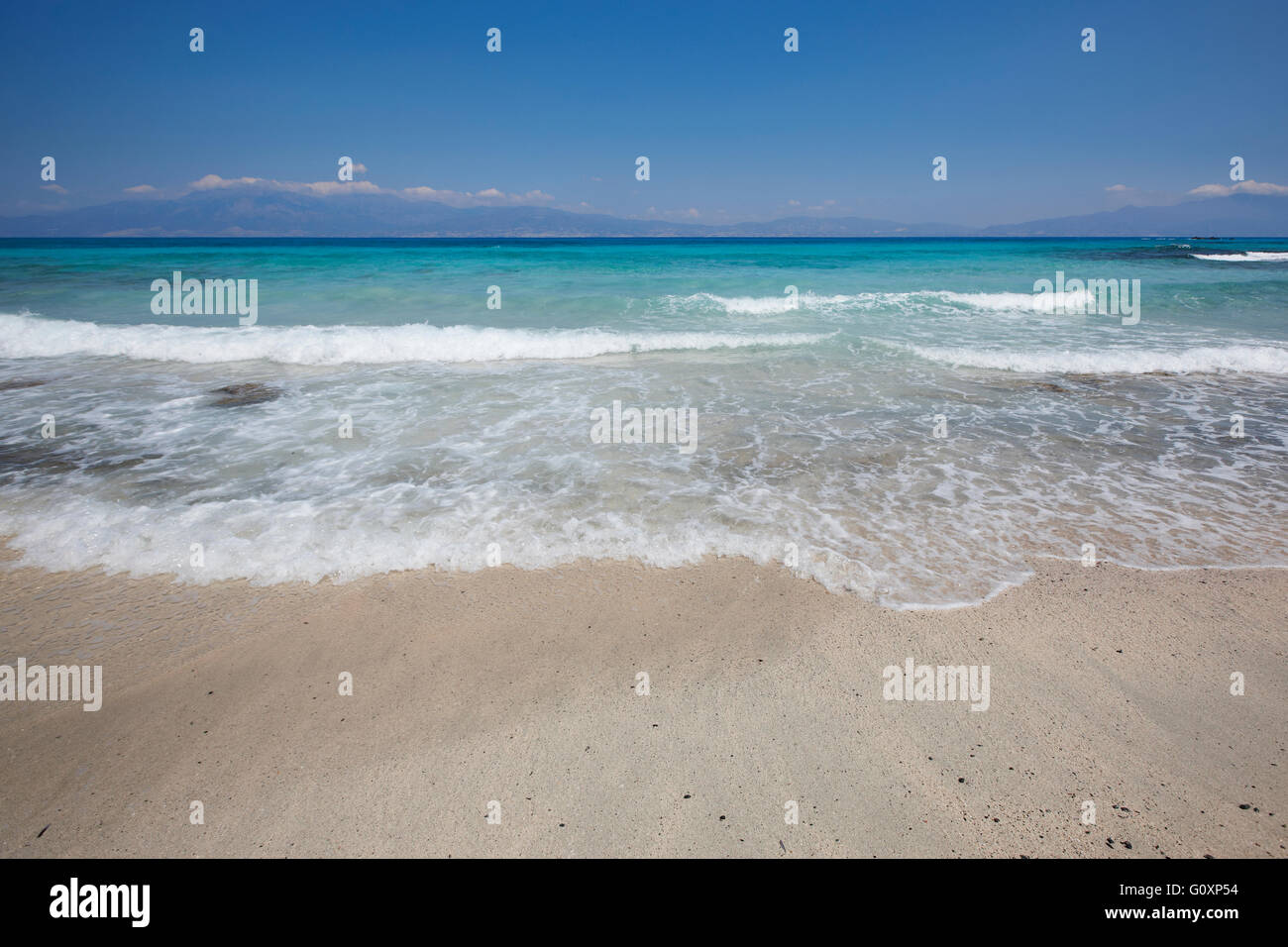 Chrysi island beach near Crete. Greece. Horizontal Stock Photo - Alamy
