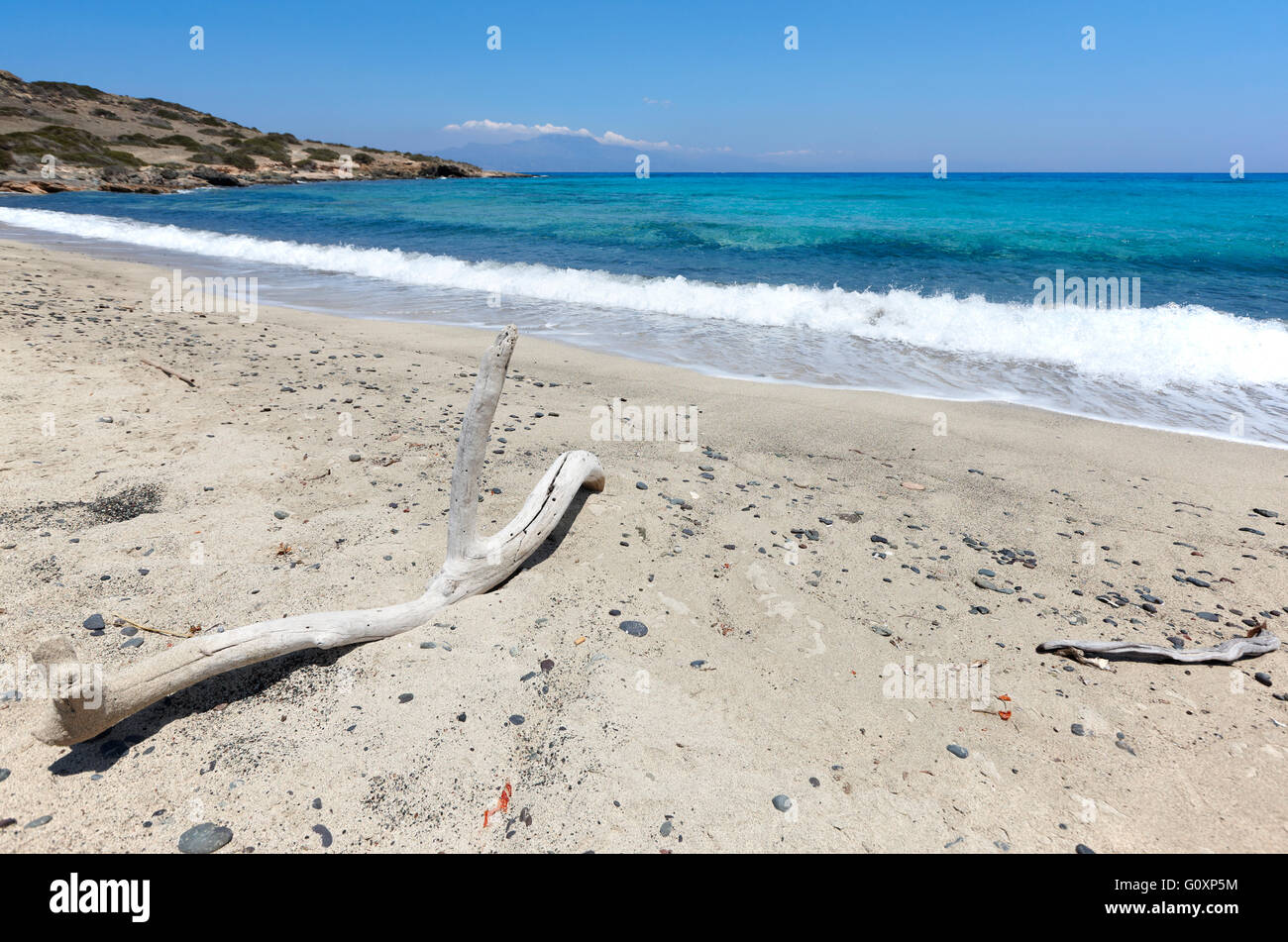 Chrysi island beach near Crete. Greece. Horizontal Stock Photo - Alamy