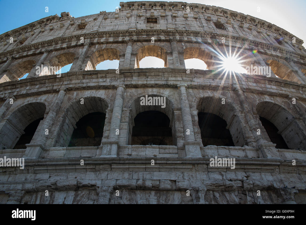 The Colosseum also known as the Flavian Amphitheatre is an oval ...