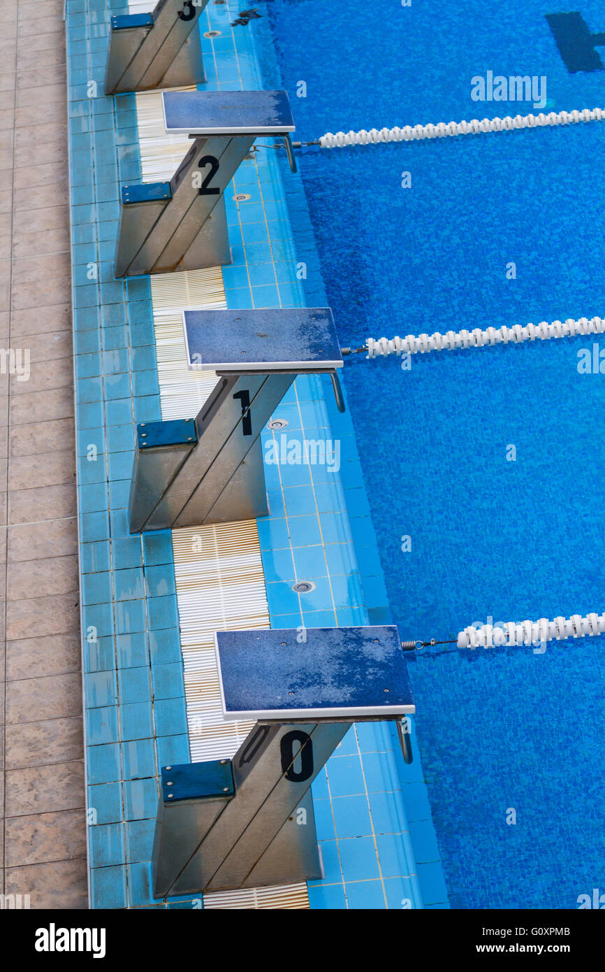 Olympic swimming pool empty hi-res stock photography and images - Alamy