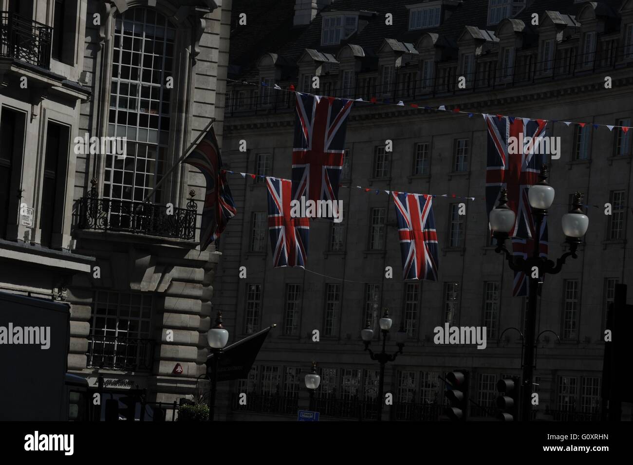 Regents street, Union Jack Stock Photo - Alamy