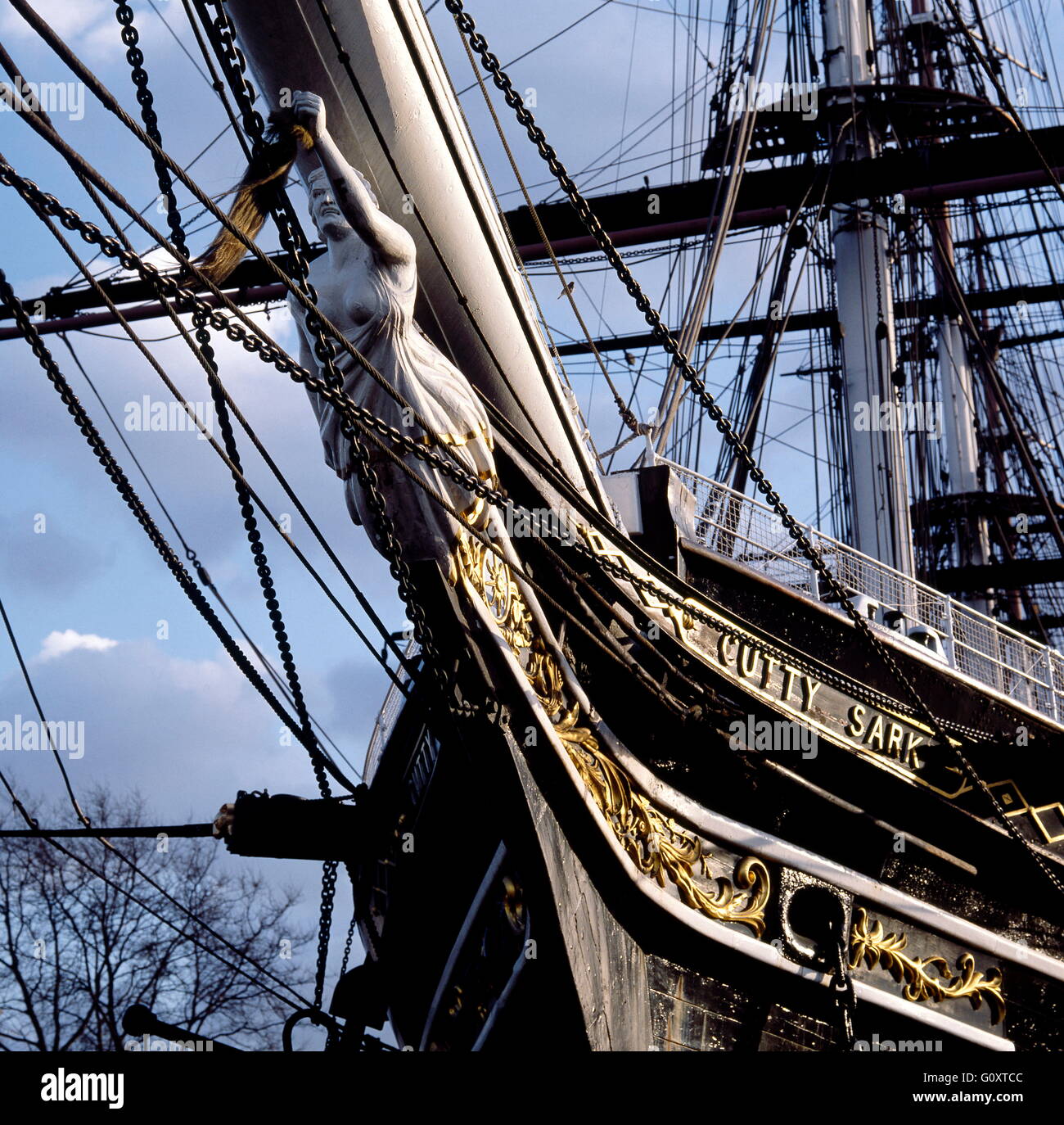AJAXNETPHOTO. 1989. LONDON, ENGLAND. - FAMED TEA CLIPPER - THE CUTTY ...