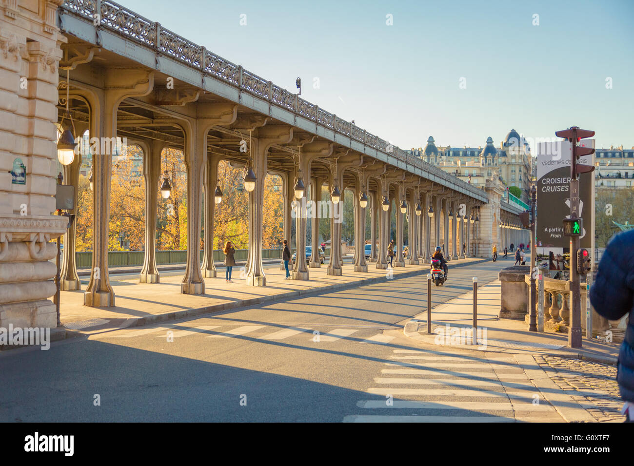 Paris architecture, streets and parks in springtime, sakura blossom in ...
