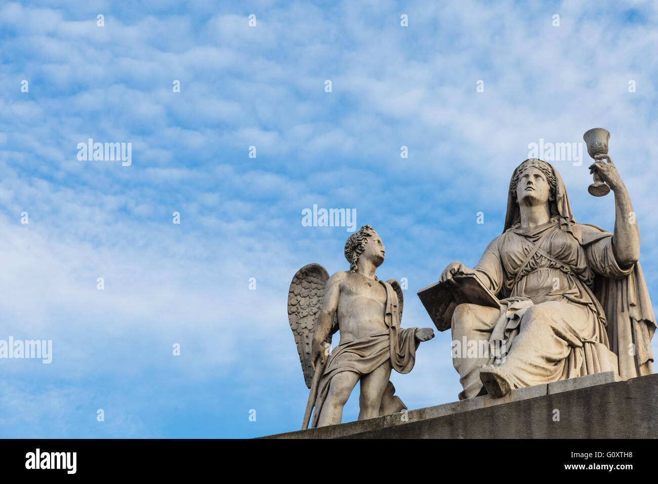 Faith Statue with the Holy Graal - located in front of Gran Madre ...