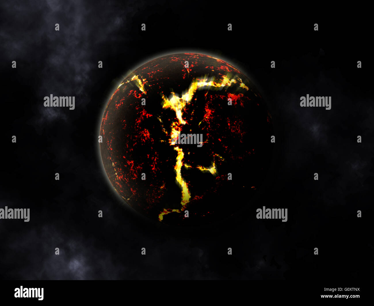 Animated Exploding Planets