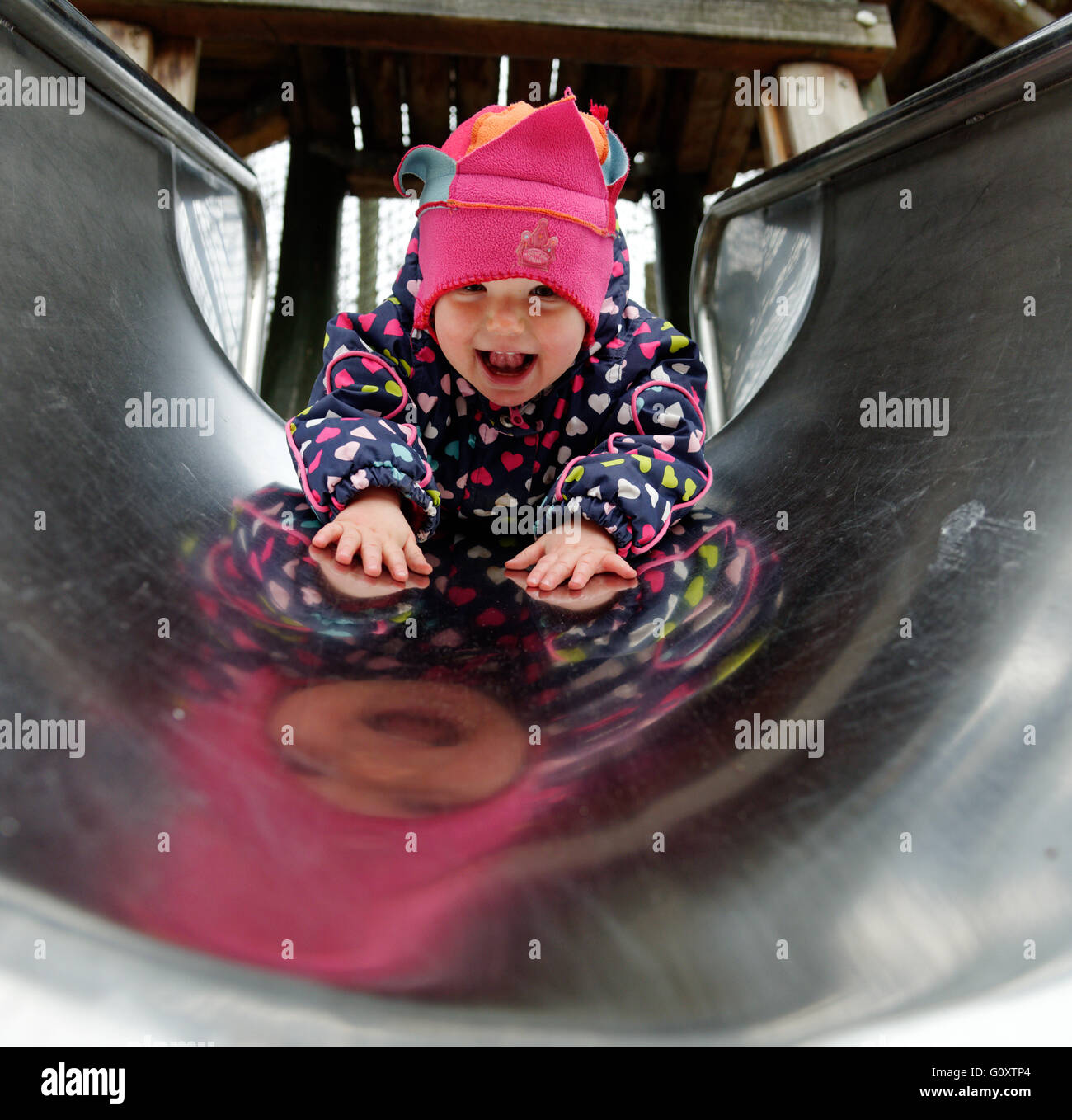 Girl slide hi-res stock photography and images - Alamy