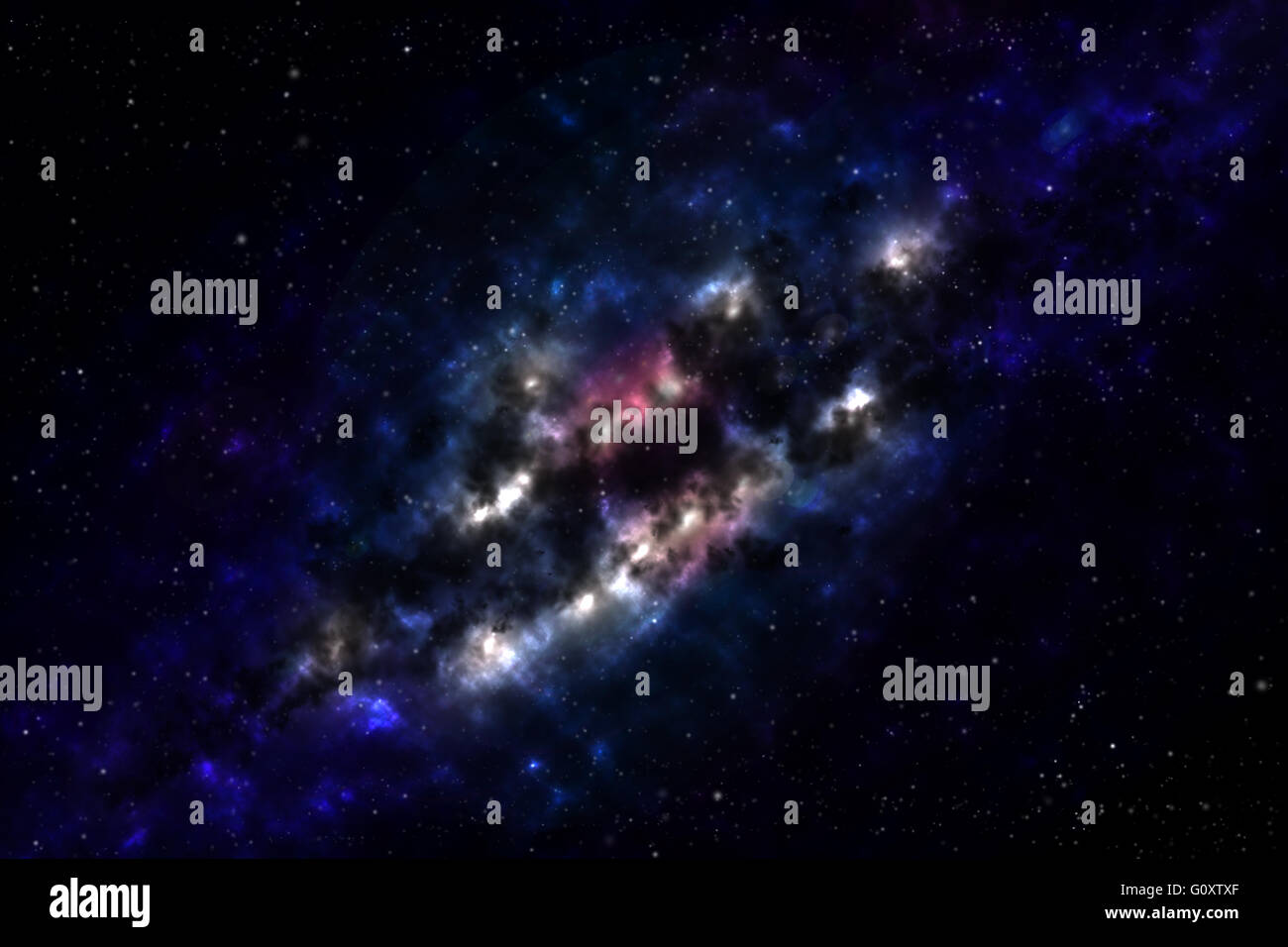 Milkyway Galaxy in deep space, Generate bitmap Picture Stock Photo - Alamy
