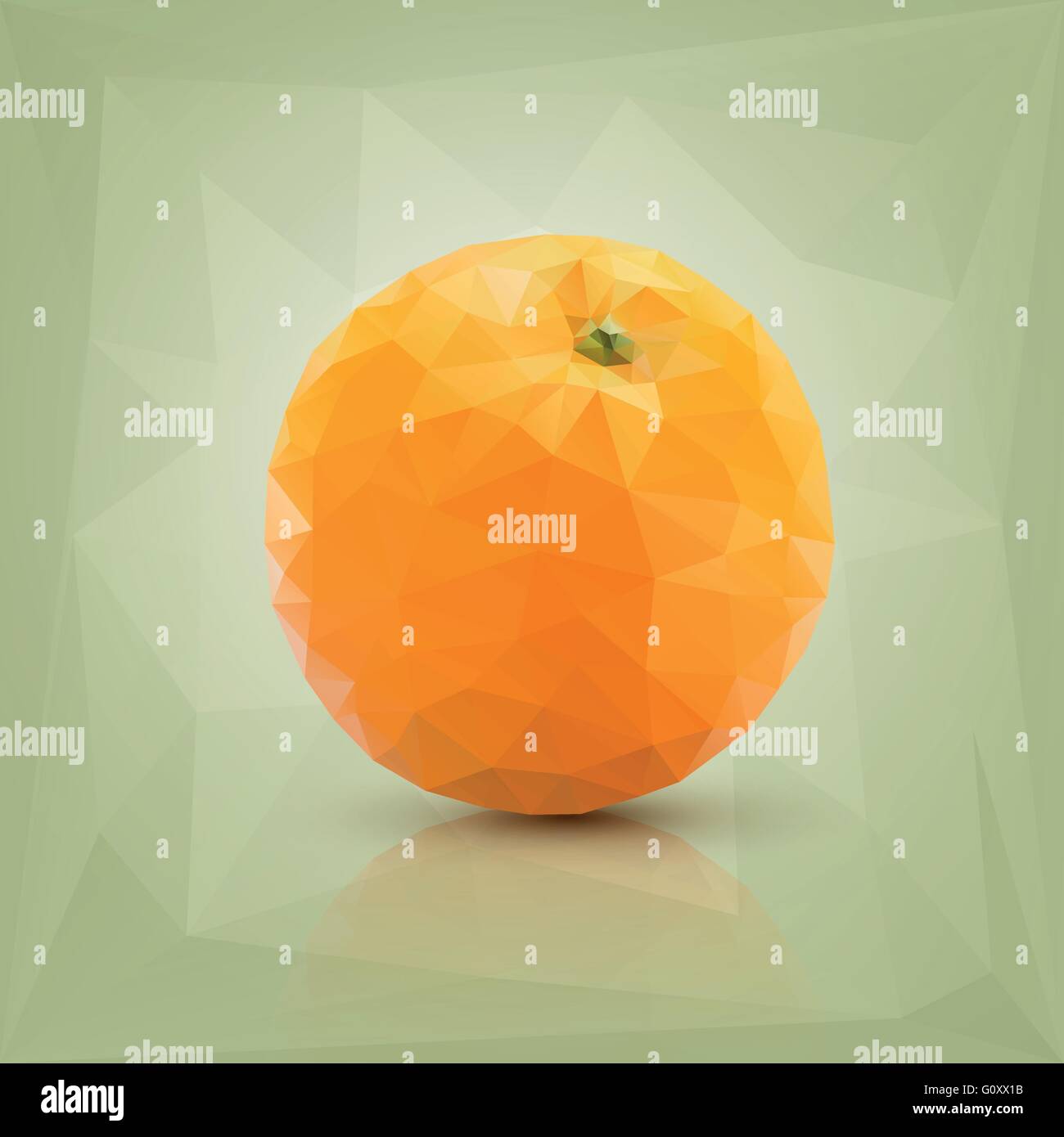 Triangle polygonal orange illustration Stock Vector Image & Art - Alamy