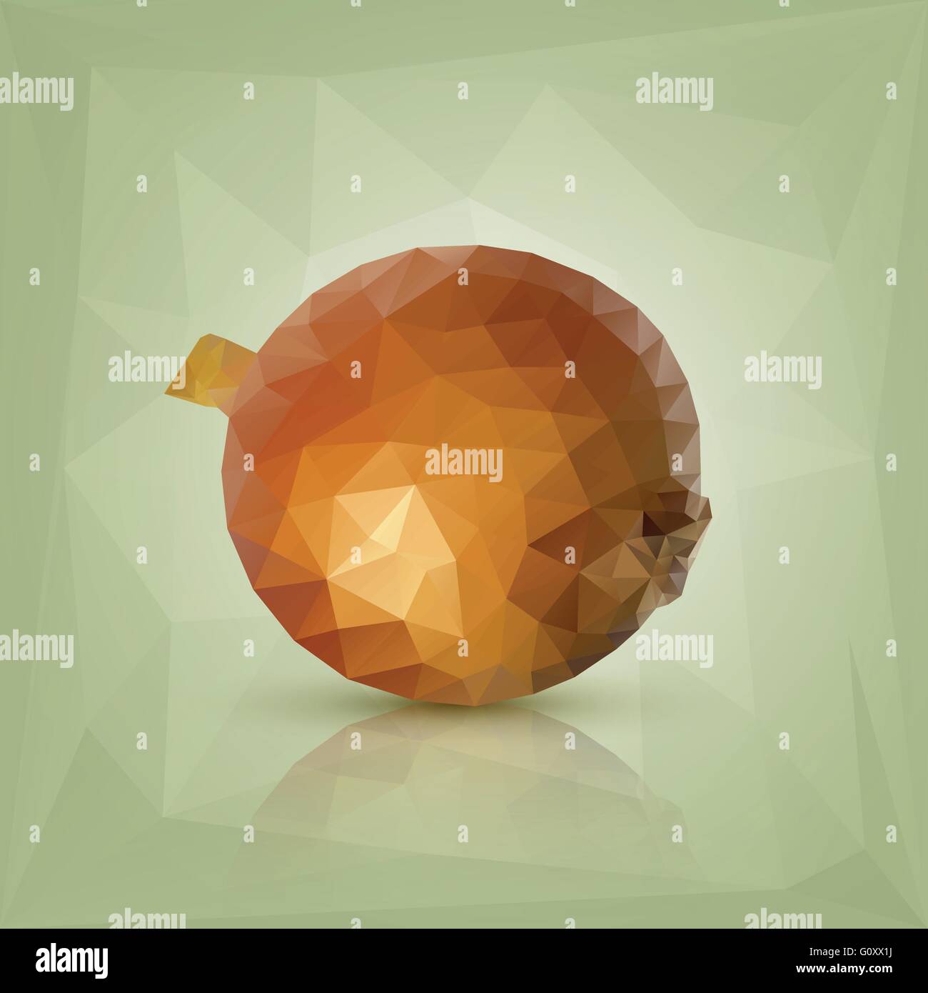 Triangle polygonal onion illustration Stock Vector Image & Art - Alamy