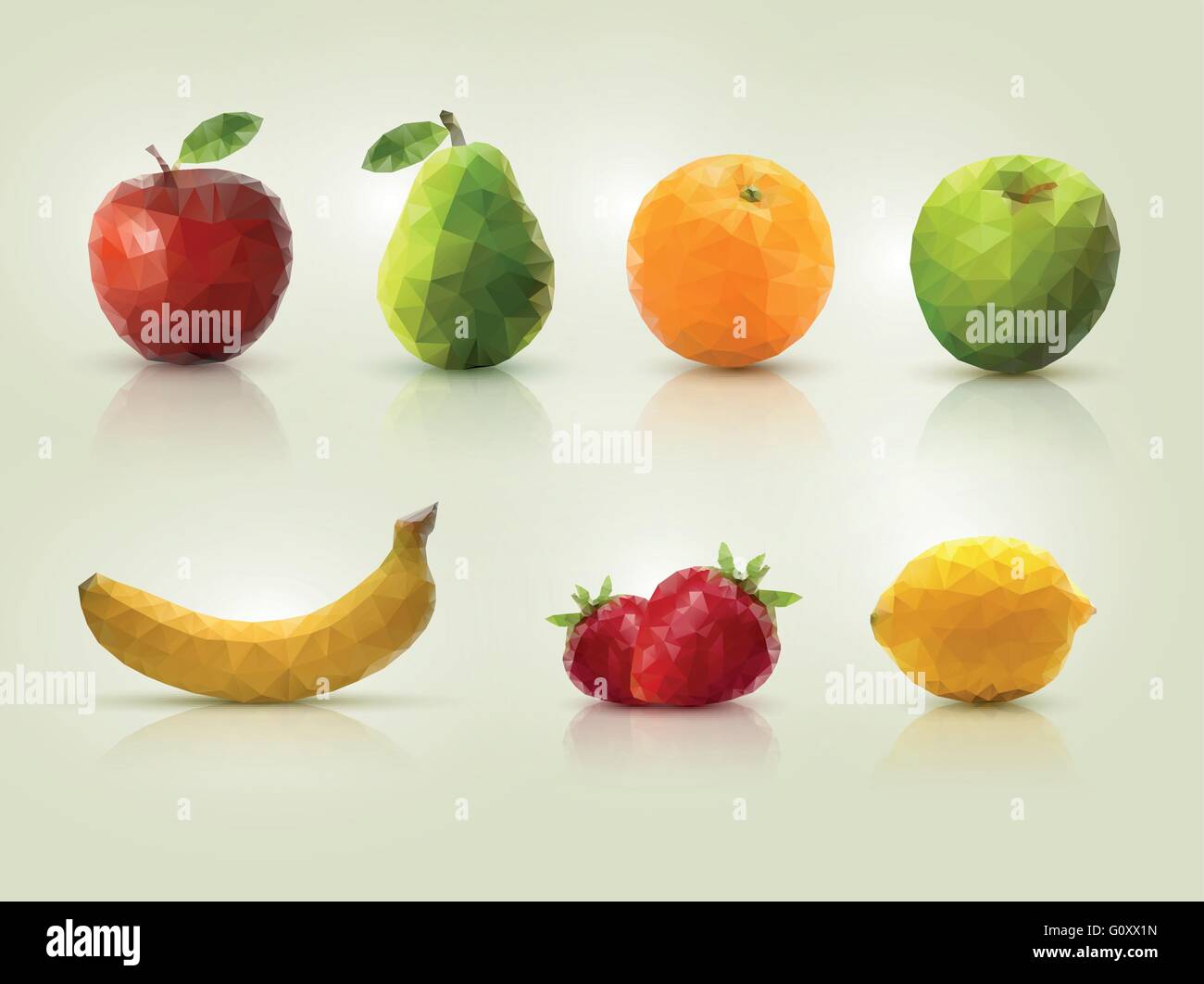 Apple orange strawberry banana hi-res stock photography and images - Alamy