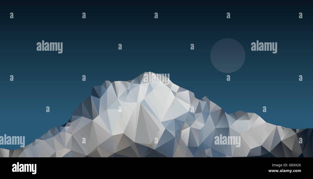 Mountain peaks vector design Stock Vector Images - Alamy