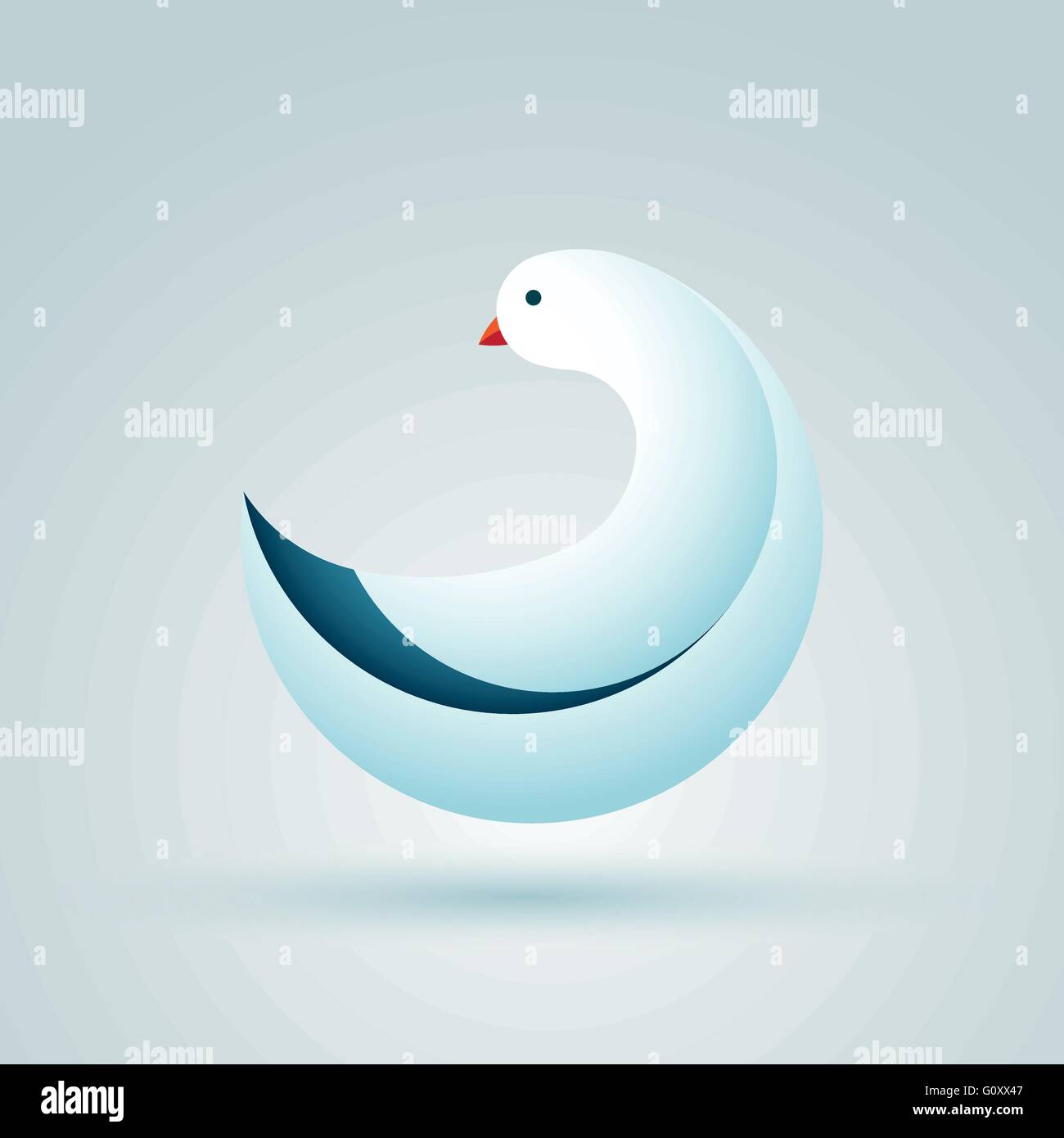 Abstract bird icon hi-res stock photography and images - Alamy