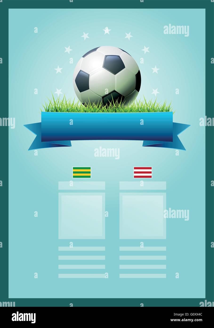 Vector soccer scoreboard design. Elements are layered separately in ...