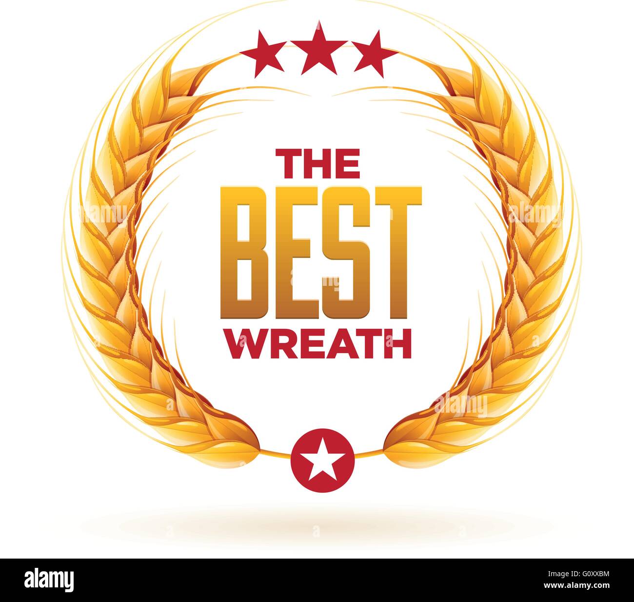 Wheat grain emblem vector hi-res stock photography and images - Alamy