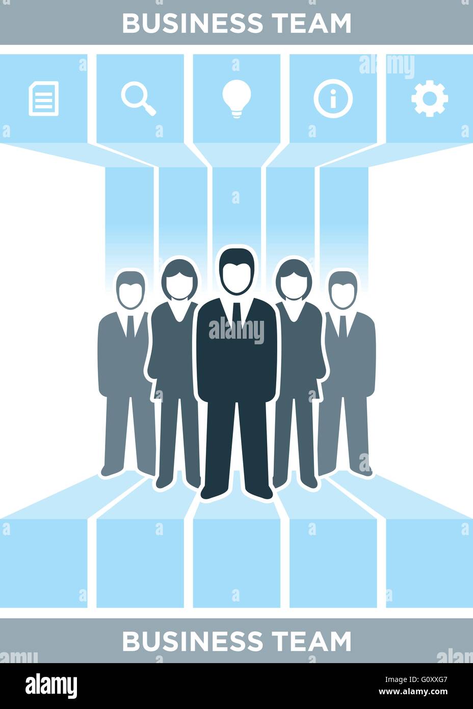 Vector isolated business people team concept Stock Vector Image & Art ...