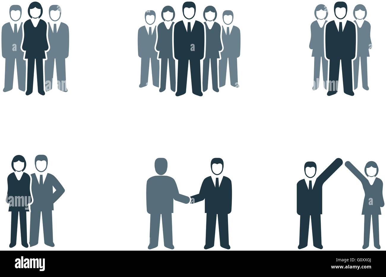 Vector business people symbol collection Stock Vector Image & Art - Alamy