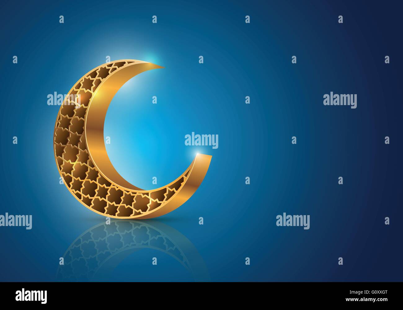 Muslim community festival Eid Mubarak symbol. Vector decorative ...