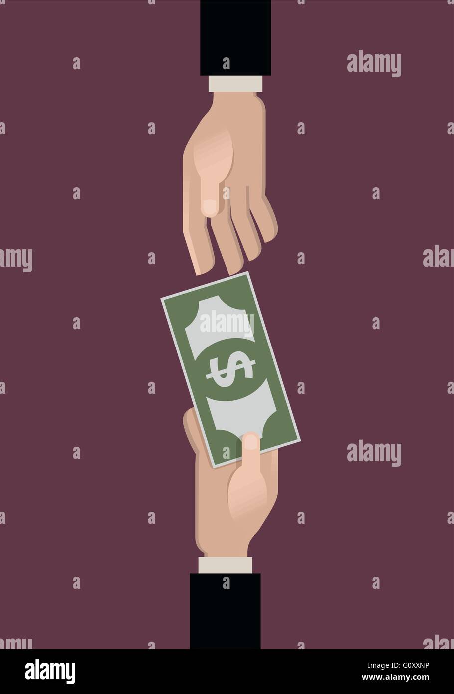 Hands bill Stock Vector Images - Alamy
