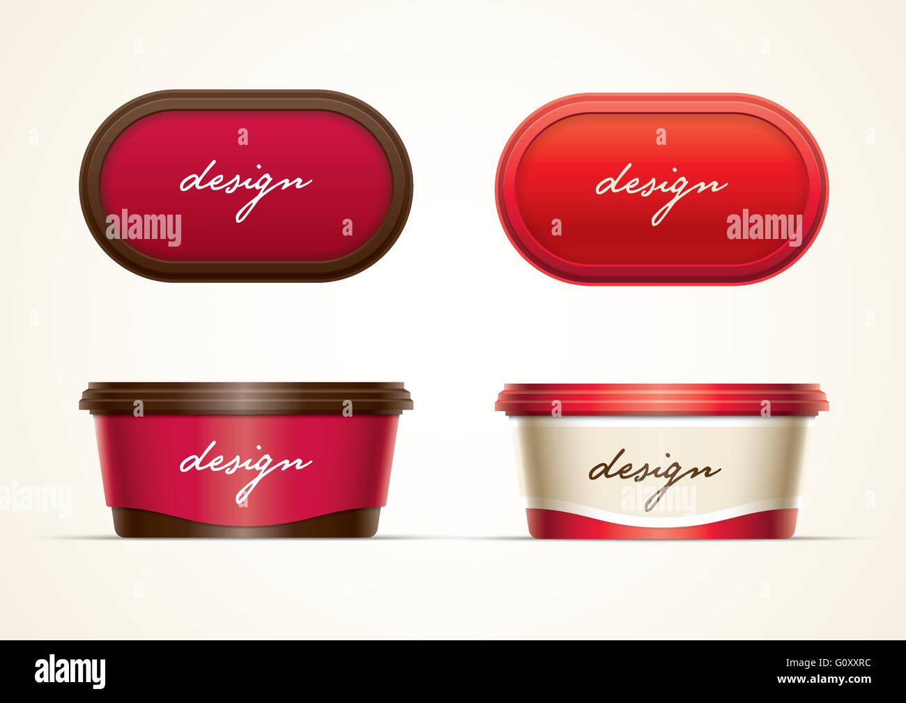 Front view brown plastic Stock Vector Images - Alamy