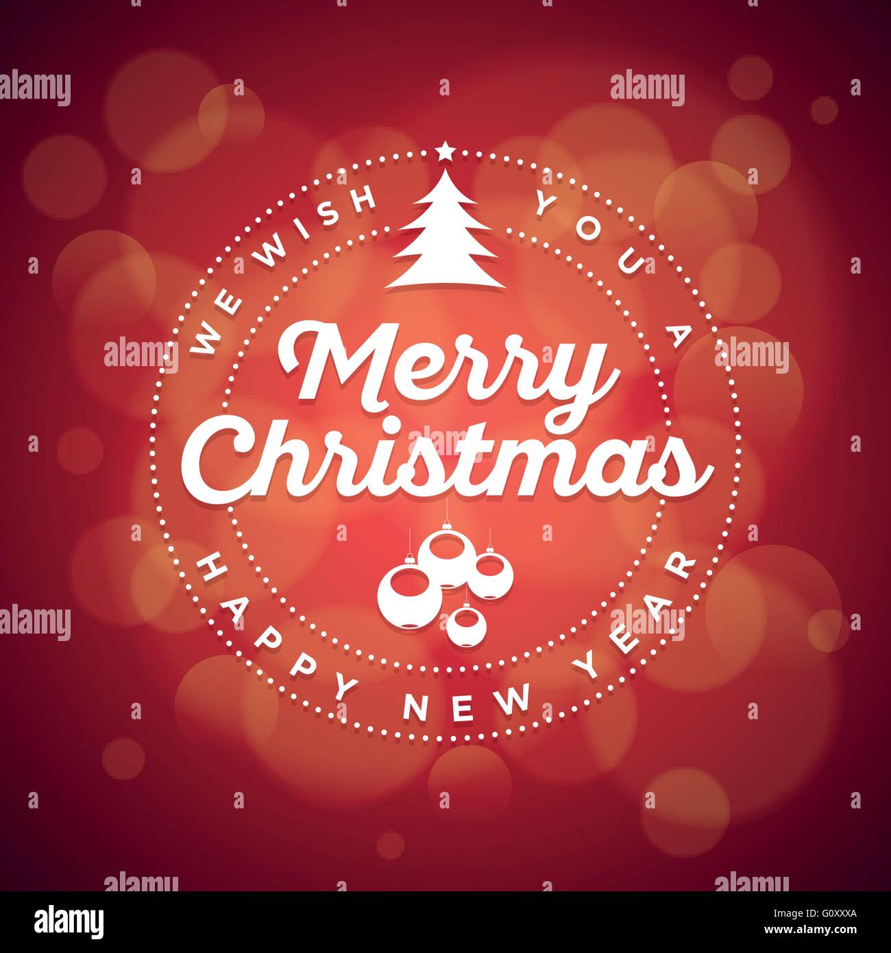 Vector Christmas typographic greeting card design Stock Vector Image ...